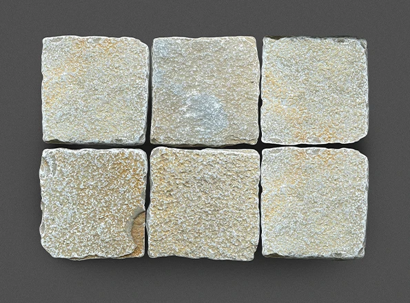 Yellow Limestone Cobblestone Paving Supplier | MPG Stone